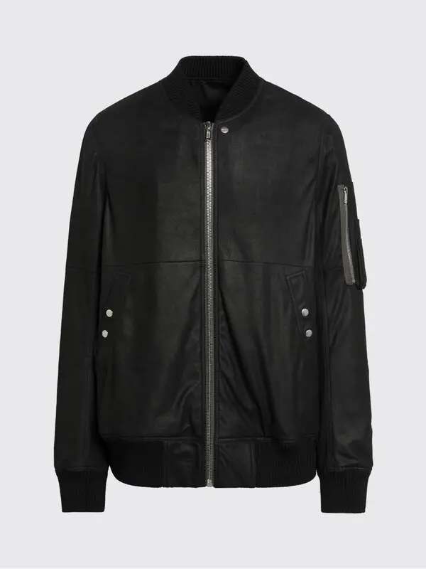 Rick Owens Lambskin Leather Bomber Jacket