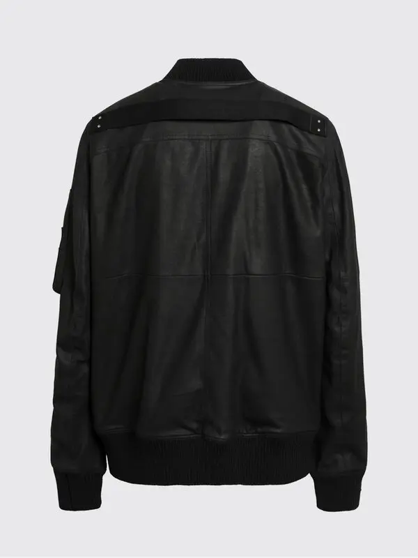 Rick Owens Lambskin Leather Bomber Jacket