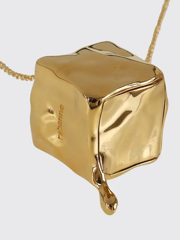 Rabanne Brass Necklace With Pendant