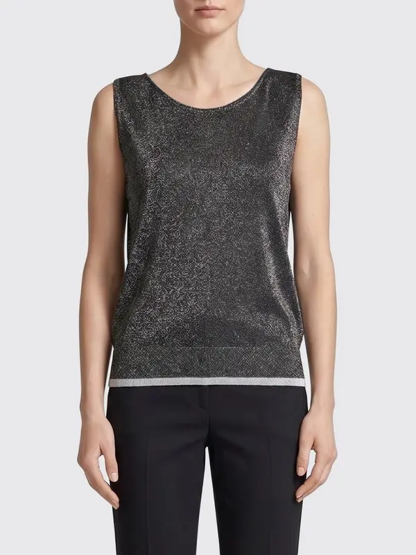 ROBERTO COLLINA Basic Lurex Top - White