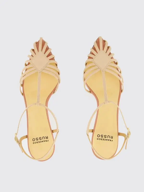 FRANCESCO RUSSO Patent Leather Sandals