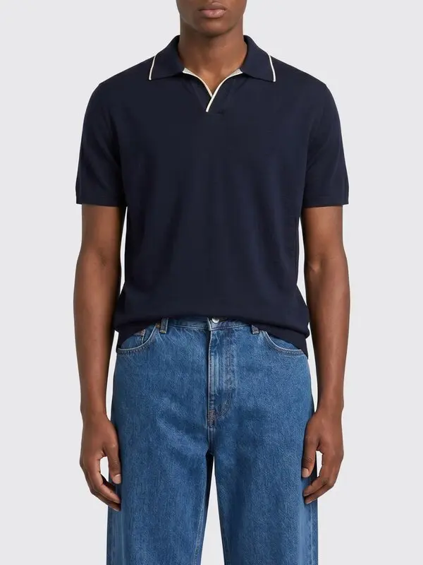 Paul & Shark Cotton And Silk Polo Shirt