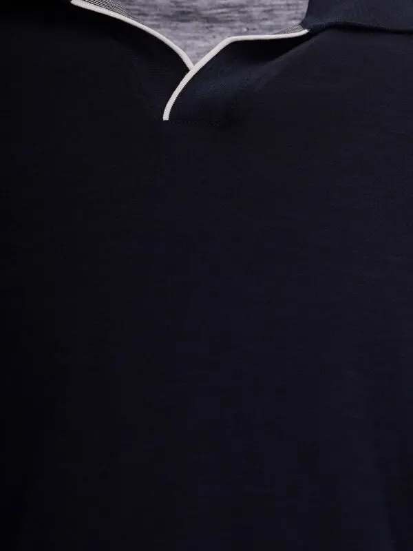 Paul & Shark Cotton And Silk Polo Shirt