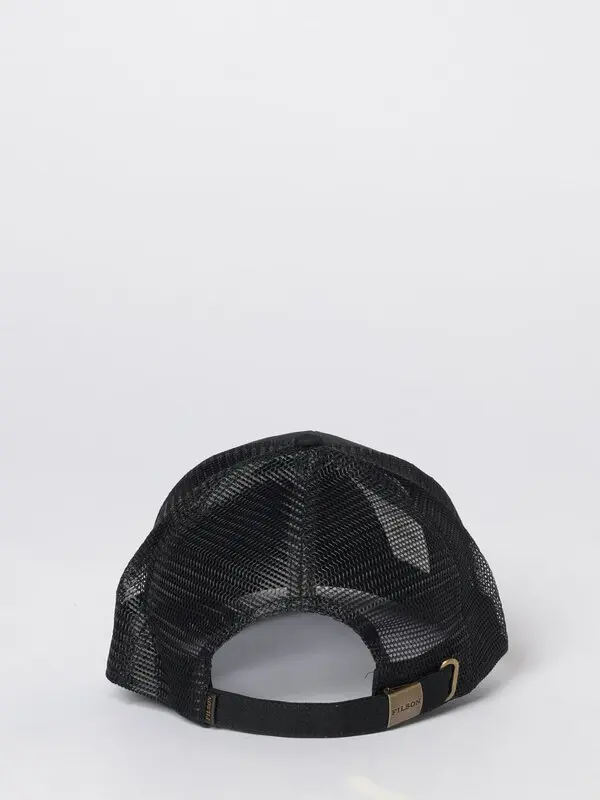 Filson Logger Cotton And Mesh Nylon Hat - Black