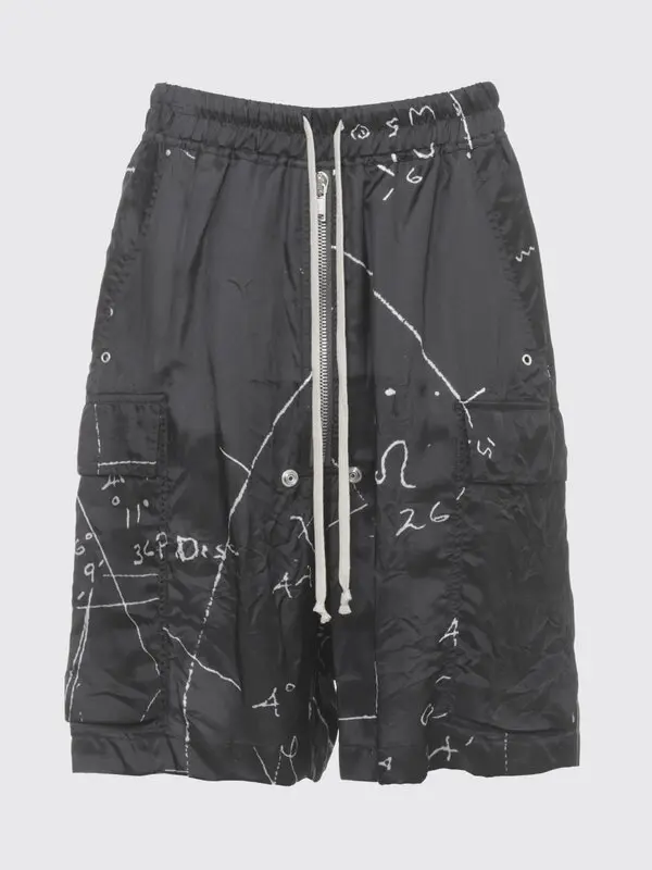 Rick Owens Printed Viscose Blend Cargo Shorts