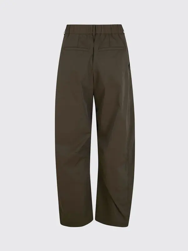 Herno High-waisted Wide-leg Trousers In Twill With Belt Loops