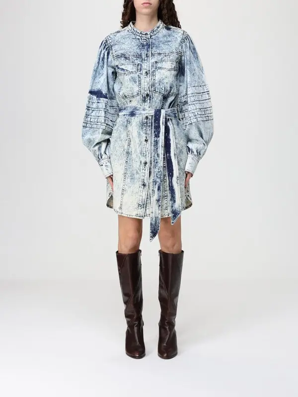 Isabel Marant Étoile Denim Button-up Dress - Gnawed Blue