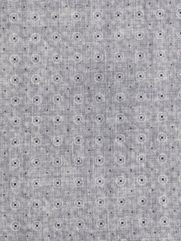 Brunello Cucinelli Geometric Pattern Silk Pochette - Grey