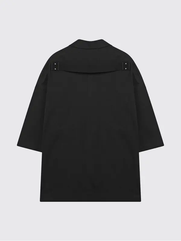 Rick Owens Casual Stretch Cotton Shirt - Black