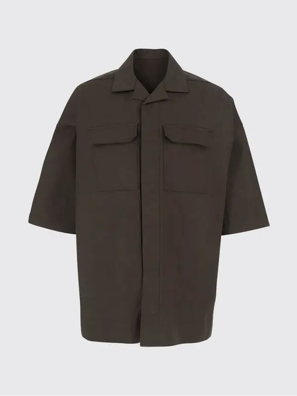 Rick Owens Casual Stretch Cotton Shirt