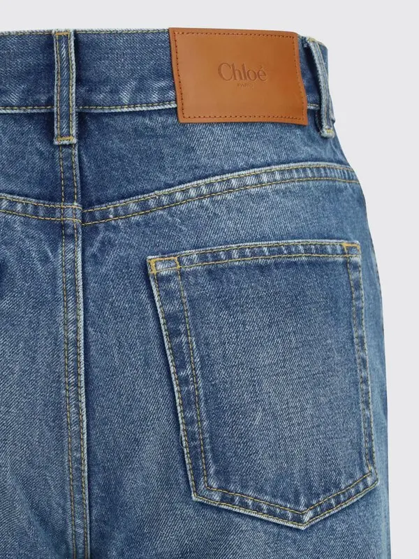 Chloé Flared Cotton Denim Jeans