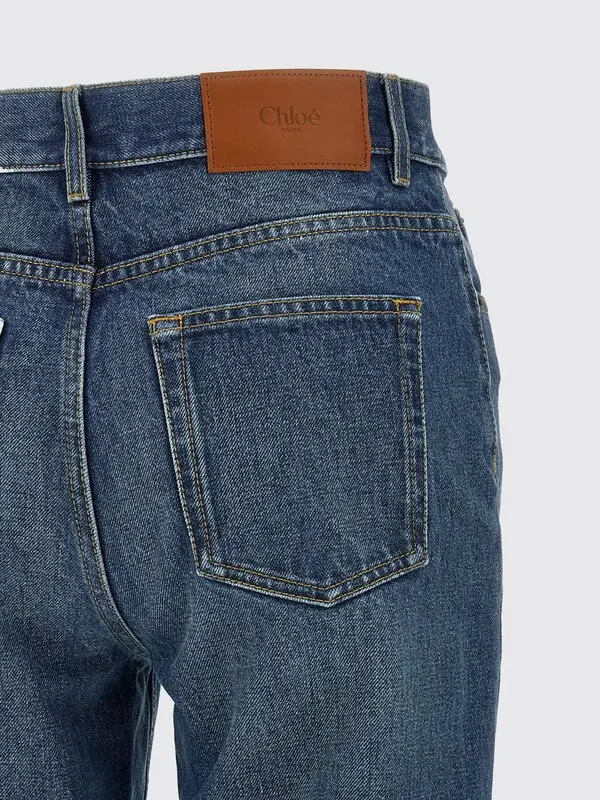 Chloé Flared Cotton Denim Jeans