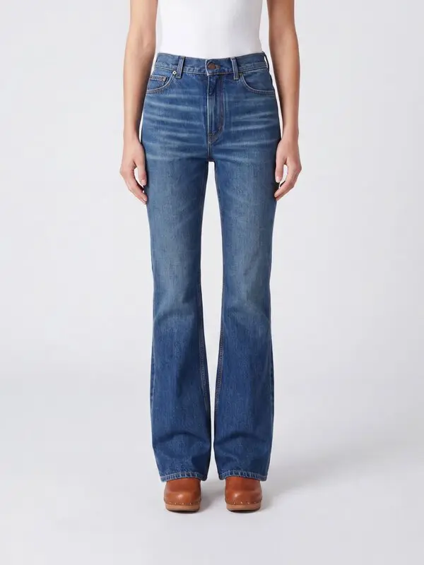 Chloé High-waisted Flared Jeans - Indigo