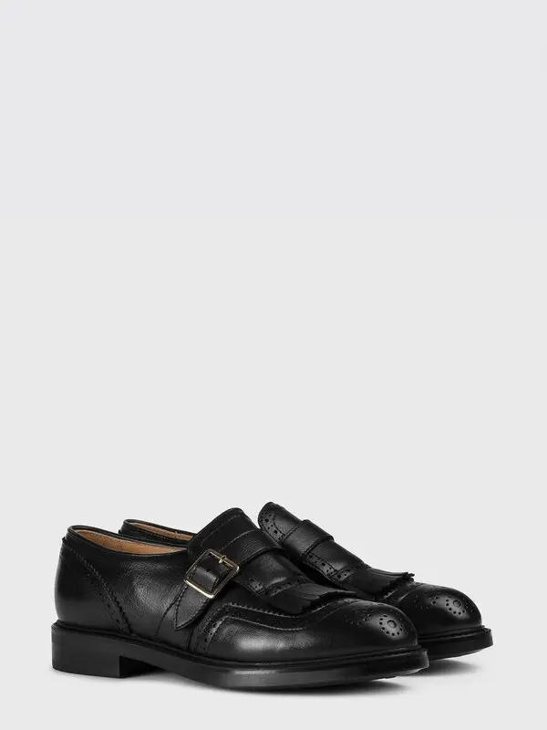 DOUCAL'S Brogues With Buckle And Fringe Detailing