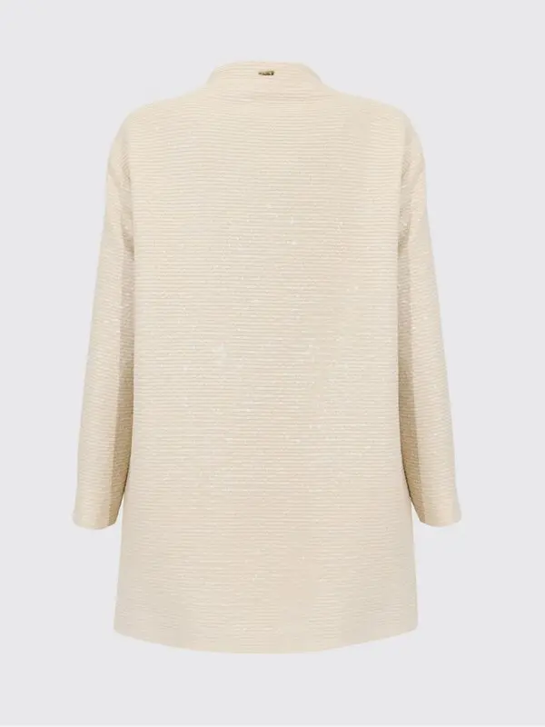 Herno Sequin-embroidered Georgette Coat - Ivory