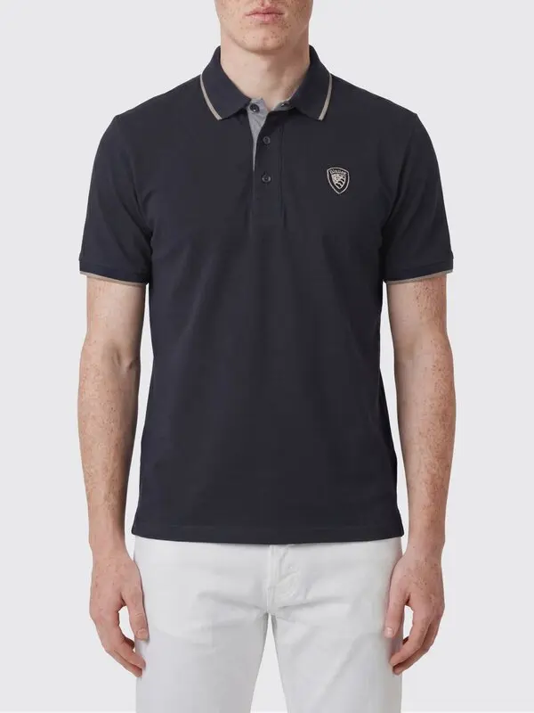 BLAUER. Polo Shirt - Blue