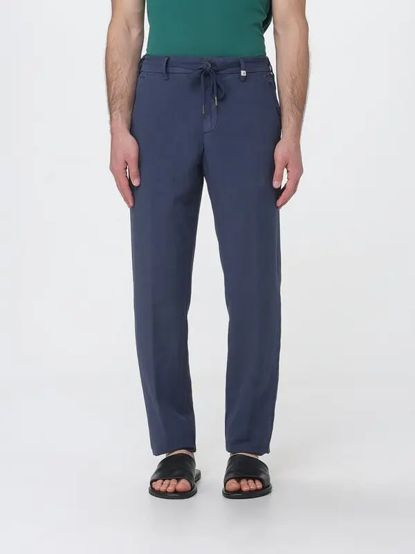 MYTHS Linen Blend Drawstring Trousers