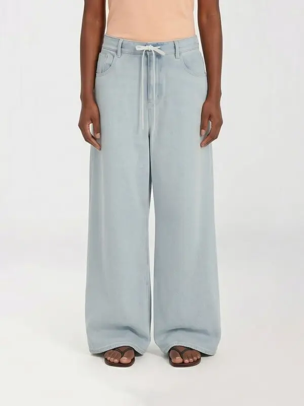 MAISON MARGIELA Wide Leg Stretch Denim Jeans - Blue