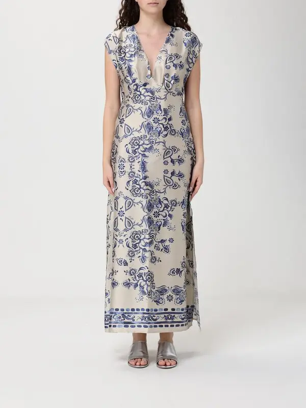 Liu Jo Printed Satin Midi Dress