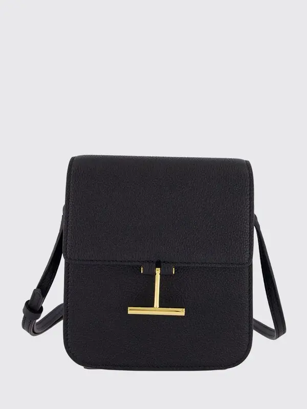 TOM FORD Tara Grained Leather Mini Crossbody Bag - Black