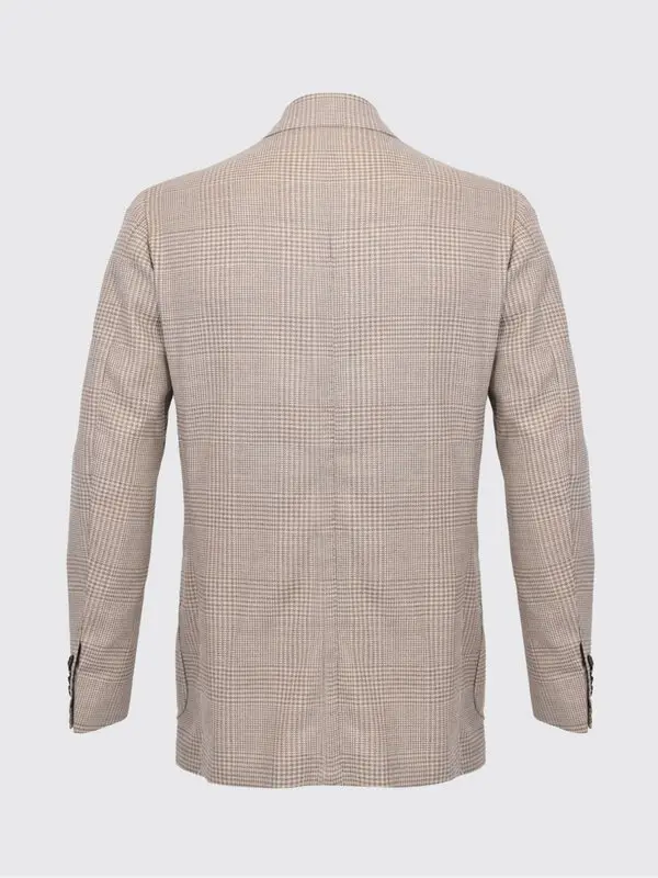 SARTORIO NAPOLI Double Breasted Plaid Blazer