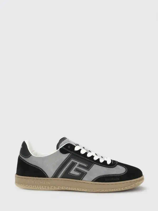 Balmain Swan Suede Sneakers