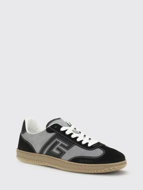 Balmain Swan Suede Sneakers