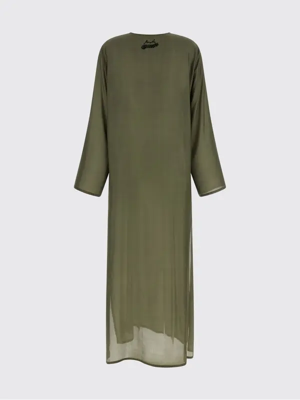 PAROSH P.a.r.o.s.h. Embroidered Silk Midi Kaftan