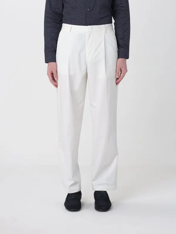 Armani Exchange Wide-leg Cotton Trousers