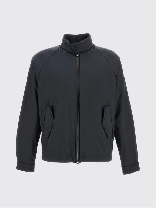 Herno Nylon Windbreaker Jacket With High Neck And Two-way Zip Closure