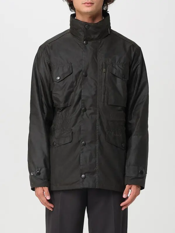 Barbour Waxed Utility Jacket With Hood