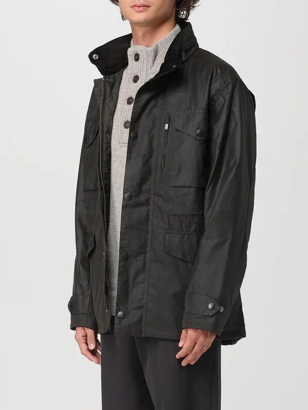 Barbour Waxed Utility Jacket With Hood