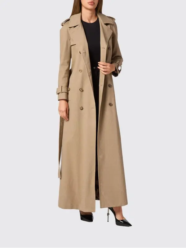 Philipp Plein Double Breasted Cotton Trench Coat
