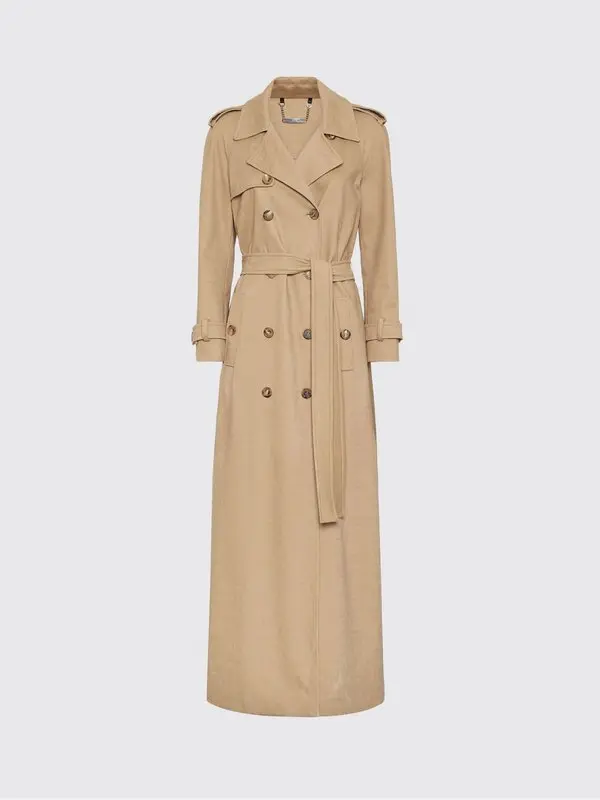 Philipp Plein Double Breasted Cotton Trench Coat