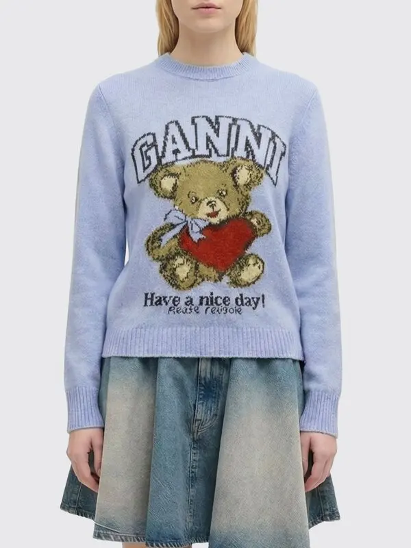 GANNI Jumper Colour - Gnawed Blue