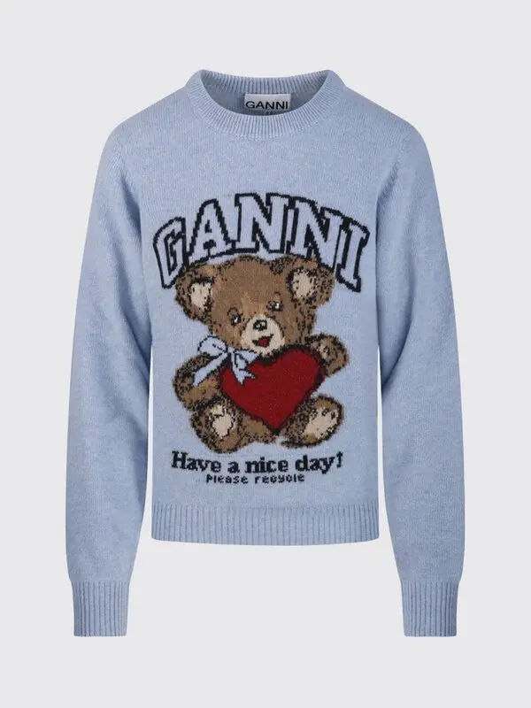 GANNI Jumper Colour - Gnawed Blue