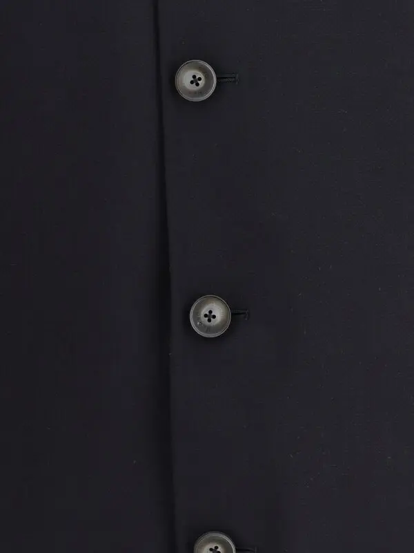 Herno Single-breasted High Neck Short Coat In Wool Blend