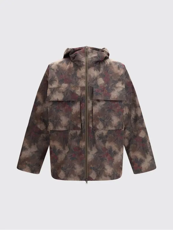 Herno Ripstop Nylon Hooded Parka With Camouflage Print - Mud