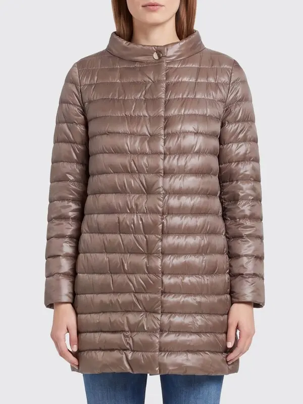 Herno Rossella Ultra-light Nylon Short Down Jacket With Mandarin Collar