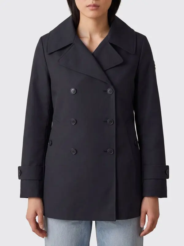 SAVE THE DUCK Double-breasted Trench Coat - Blue