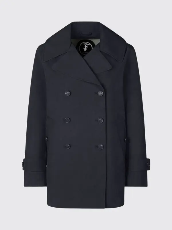 SAVE THE DUCK Double-breasted Trench Coat - Blue