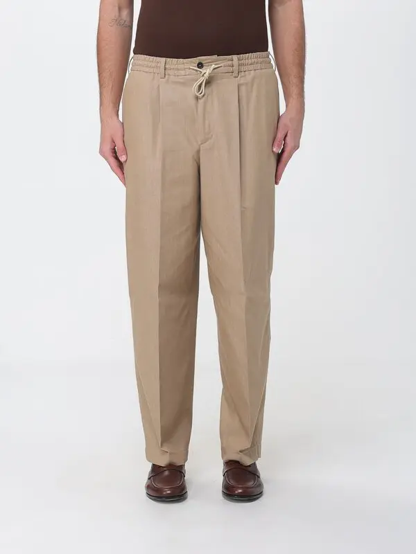 PT TORINO Cotton Drawstring Trousers - Sand