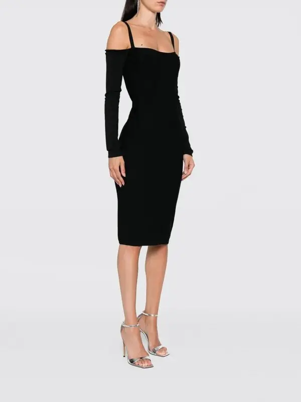 MUGLER Cold Shoulder Dress