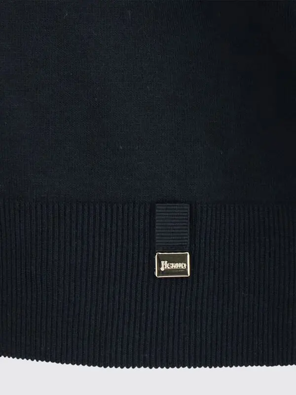 Herno Short-sleeve Crewneck T-shirt In Lyocell And Cotton Blend - Black