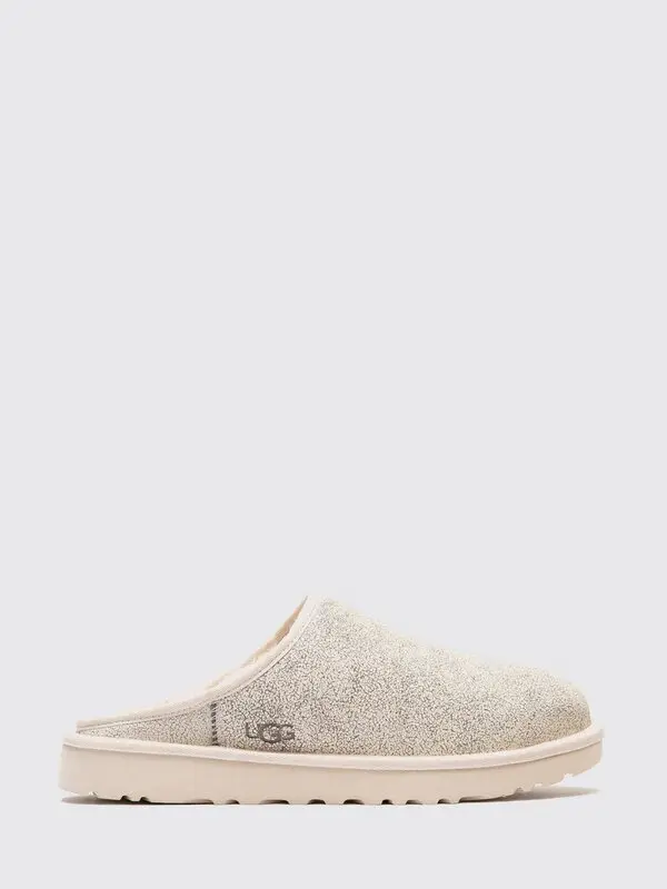 UGG Classic Crackle Leather And Shearling Clogs
