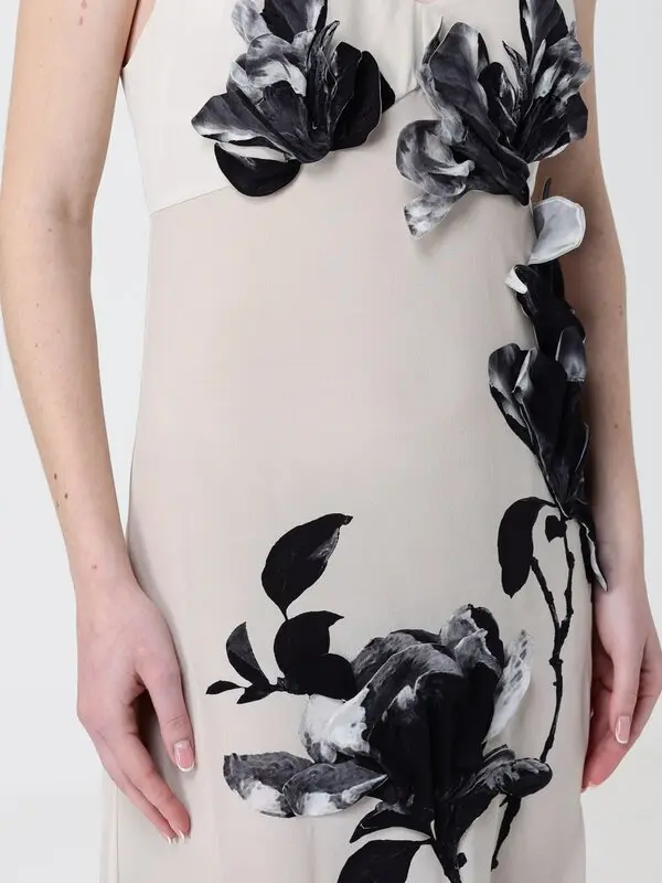 Ermanno Scervino Floral Print Silk Maxi Dress