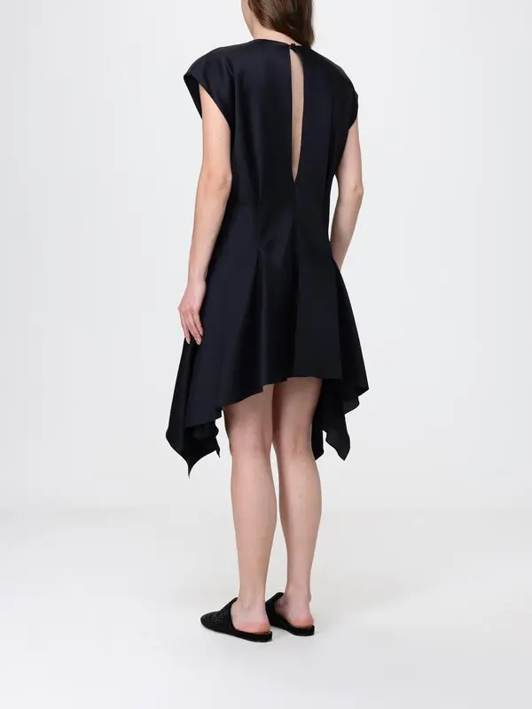 Khaite Asymmetrical V-neck Dress