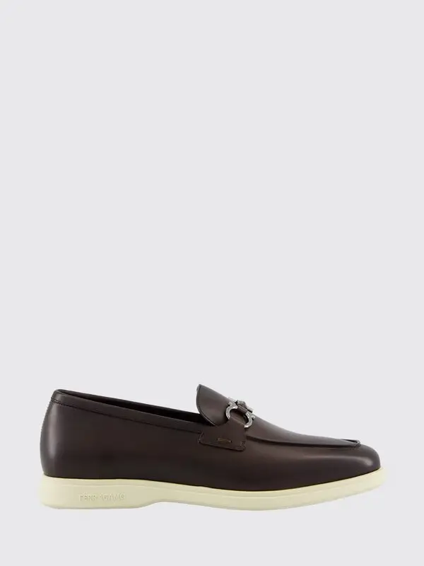 FERRAGAMO Gancini Leather Loafers
