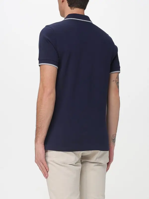 FAY Cotton Polo Shirt With Logo - Blue