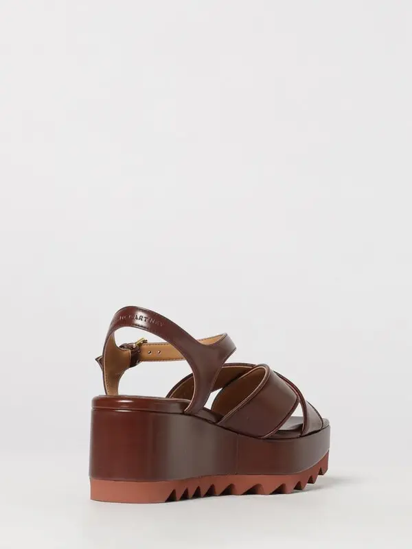 Stella McCartney Platform Wedge Sandals With Saw-edge Sole